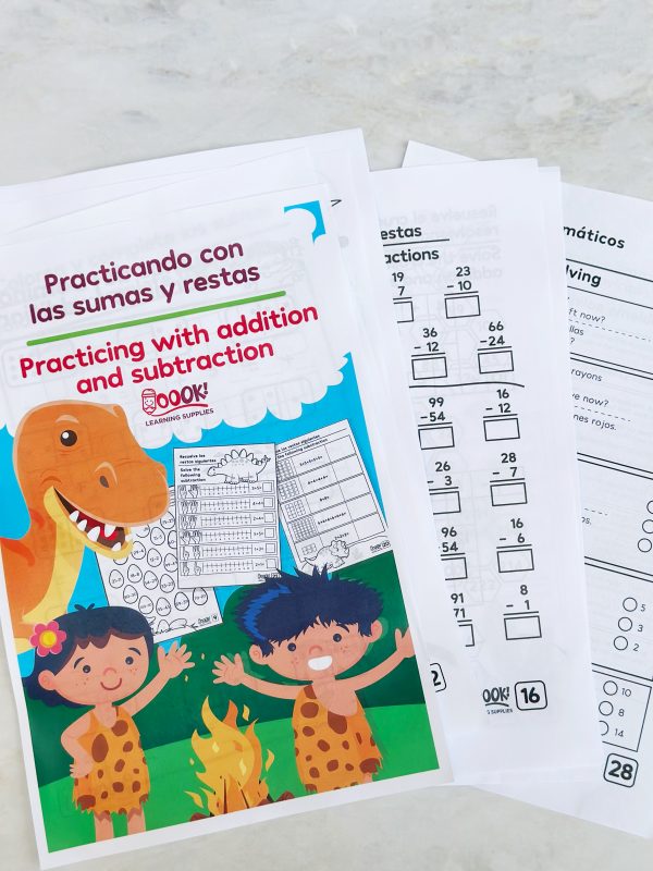 Practicando con las sumas y restas (Imprimible) – OOOK! Learning Supplies